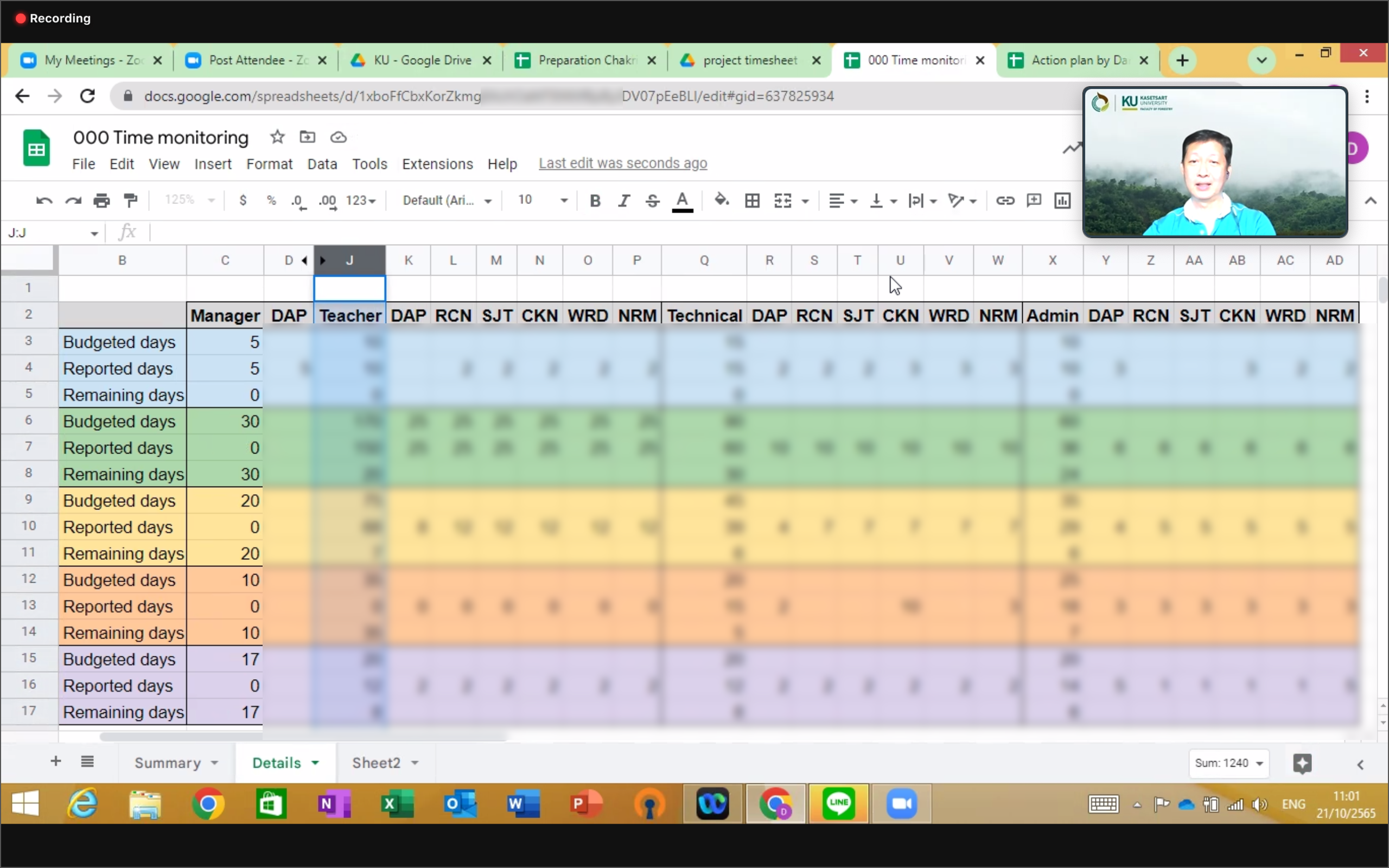 ประชุมติดตามความก้าวหน้าการเตรียมจัดอบรม CBA - The FRAME Project